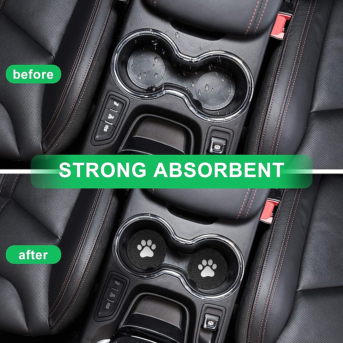 2 Pieces Dog Paw Print License Plate Frames Cat Frames License Plate Cover Aluminum Alloy Covers with 4 Valve Stem Caps and 2 Paw Mat