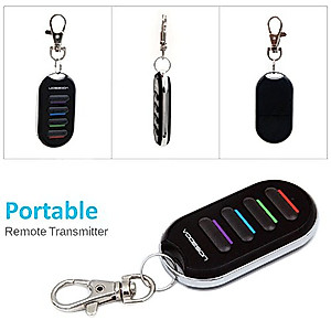 VODESON Wireless Key Finder RF Item Locator Item Tracker with Remote for Keys Keychain Wallet TV Remote Phone Luggage Pet Remote Beeper Tracking Device 4 Receivers - No APP Required,Battery Included