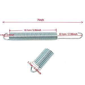 Souldershop 7 inch Replacement Recliner Chair Mechanism Furniture Tension Springs Long Neck Style (Pack of 2)