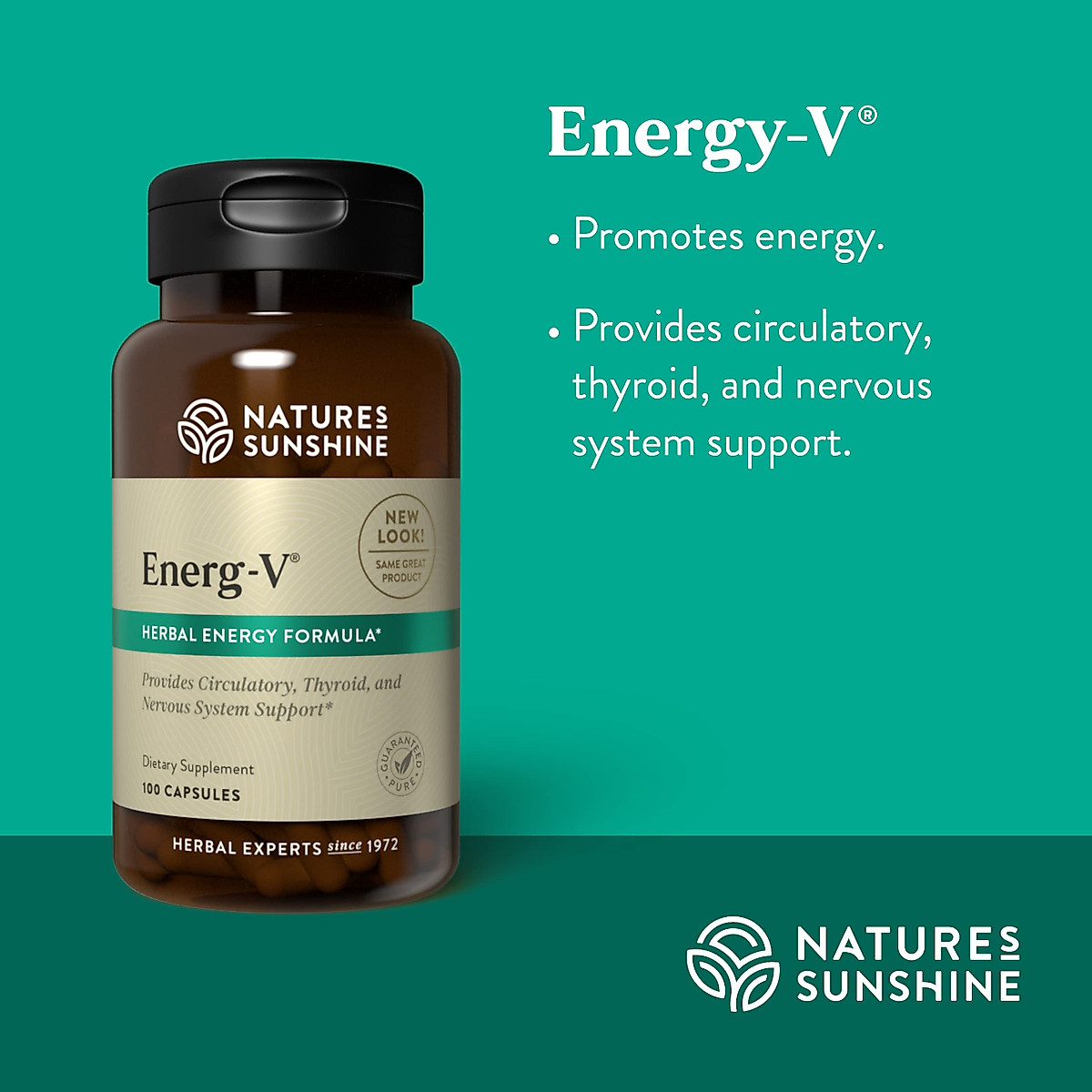 Nature's Sunshine Energ-V 100 Capsules