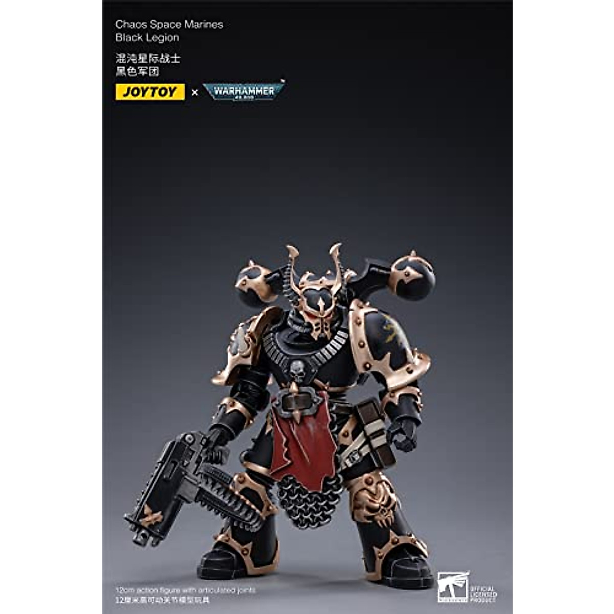 HiPlay JoyToy × Warhammer 40K Officially Licensed 1/18 Scale Science-Fiction Action Figures Full Set Series -Black Legion Chaos Space Marine C