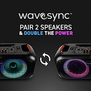 Dolphin Boombox Portable Bluetooth Speaker - Crisp Sound - Dual 6.5" Woofer, 1" Tweeter