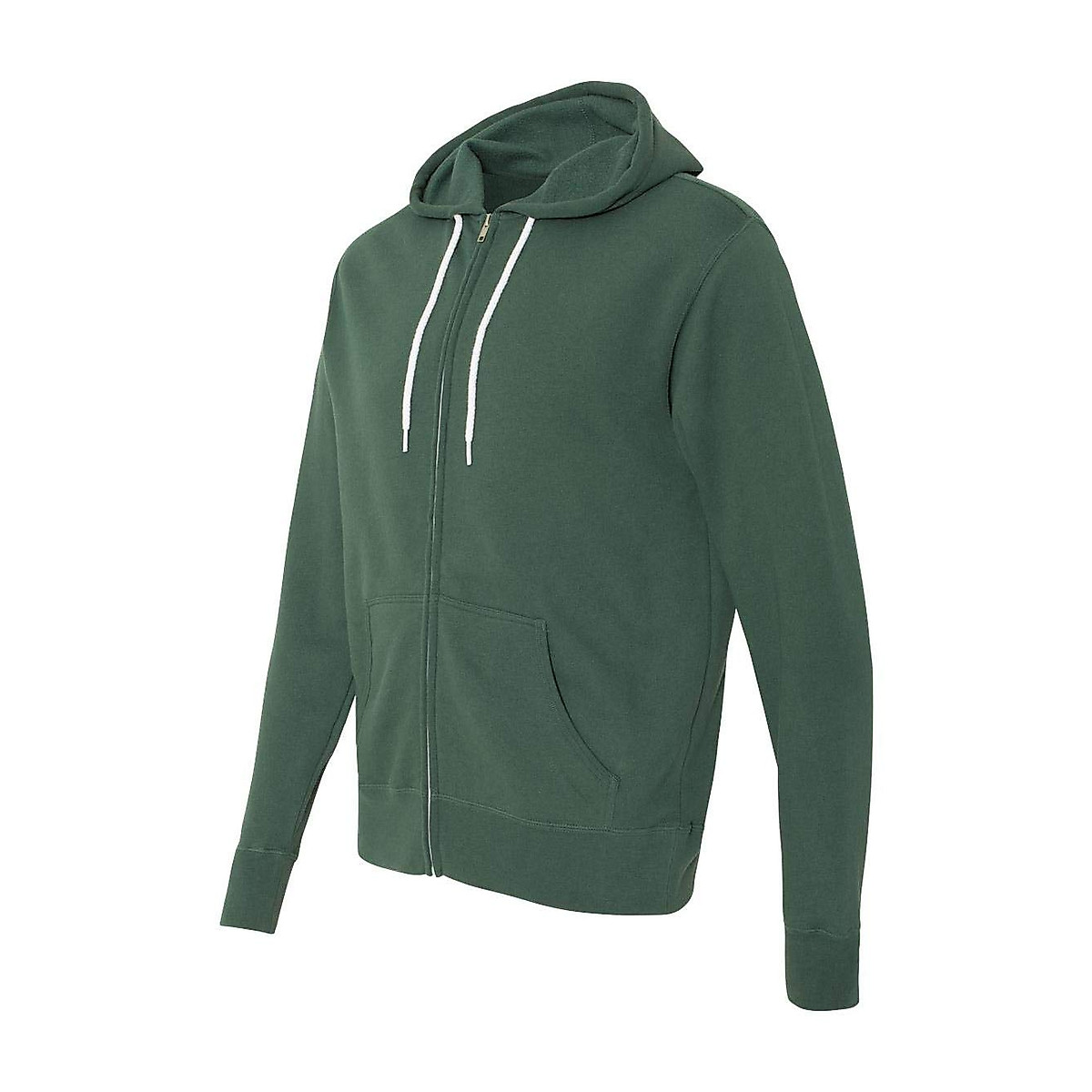 Independent Trading Co. - Lightweight Full-Zip Hooded Sweatshirt - AFX90UNZ - L - Alpine Green