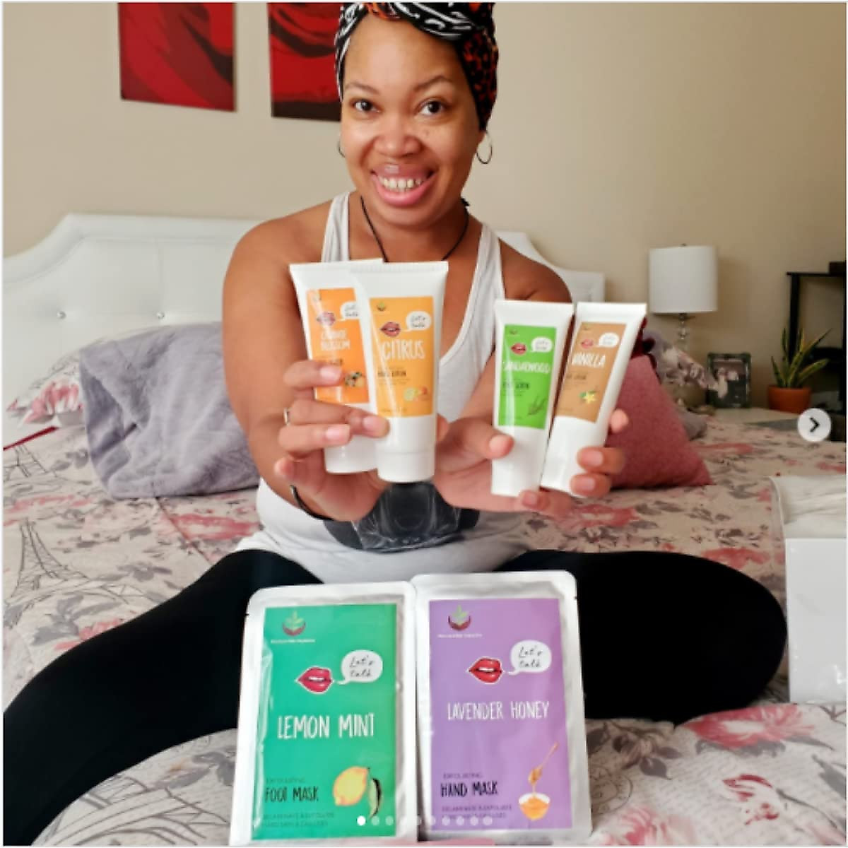 Mother's Day Gift Box Skincare Spa Set. Luxury Spa Gift Set with Hand Mask & Foot Peeling Mask for Working Hands Lotion Gift Set for Hardworking Women & Men! Moisturizing Healing Skincare Kit.