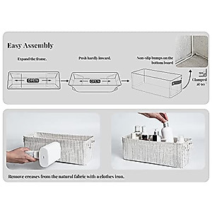StorageWorks 2-Pack Narrow Storage Bins with 3-Pack Storage Baskets