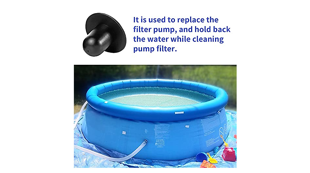 Replacement Above Ground Swimming Pool Filter Pump Strainer Hole Plug ...