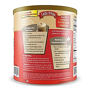 Caffe D’Vita Mocha Cappuccino 4 lb. can (64 oz.)