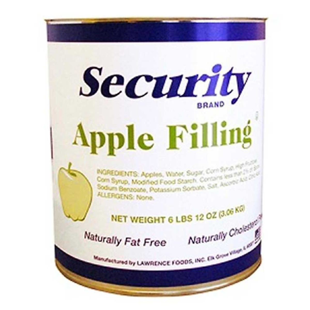 Security Apple Filling no.10 Can, -- 6 per case.
