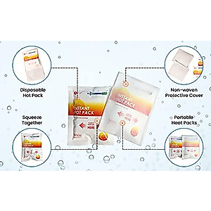 PrimaCare PHP-45 Instant Heat Pack for Emergency Heat Therapy, 4" x 5", Pack of 24