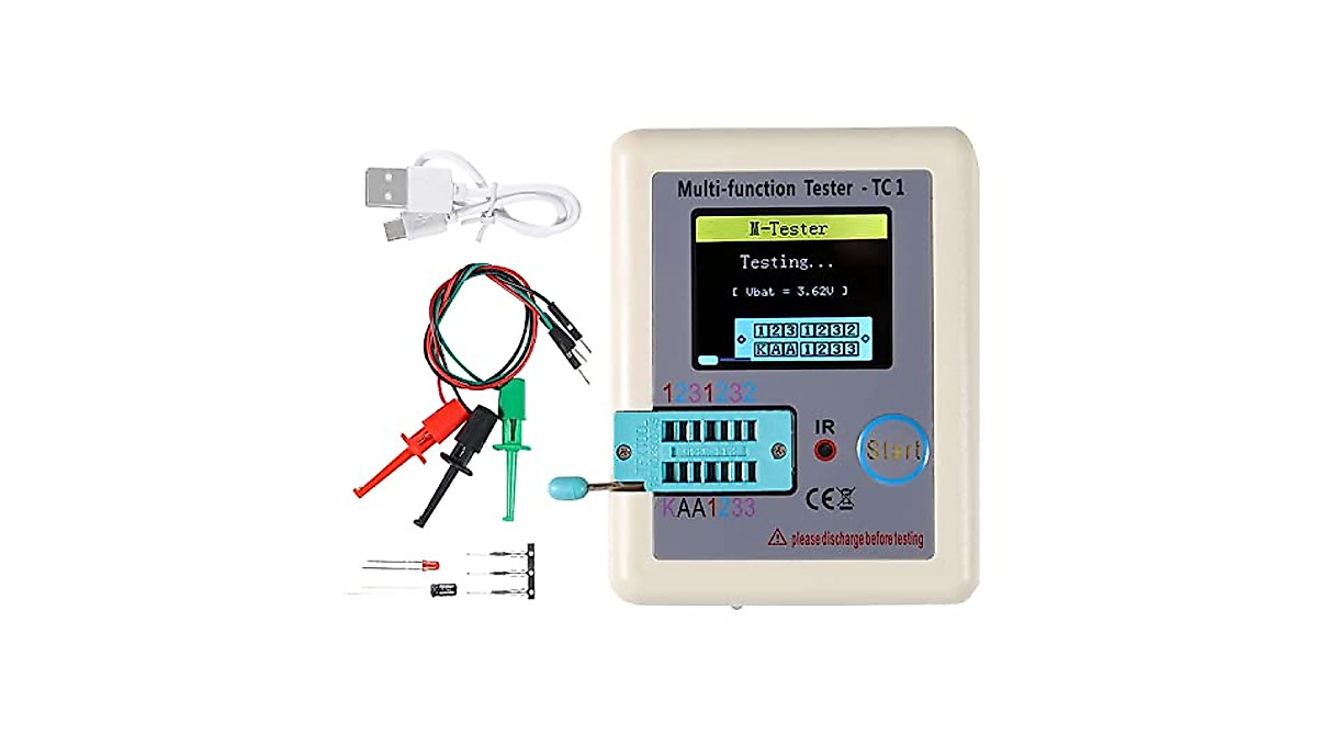MELIFE Transistor Meter LCR-TC1 Multi-Function Tester 1.8" Full Color ...