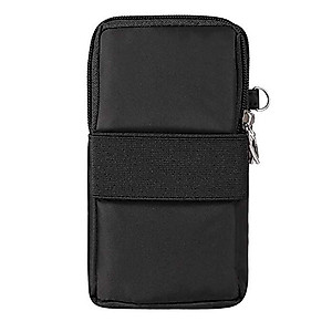 nobrand Small Crossbody Bag for Women, Black Cell Phone Purse Wallet Travel Wristlet Armband (Black)