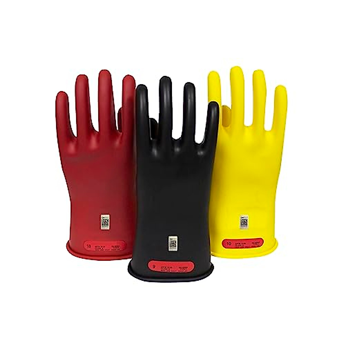 Enespro Class 0 Black Rubber Voltage Insulating Gloves, Max. Use Voltage 1000V AC/1500V DC, GC0B10