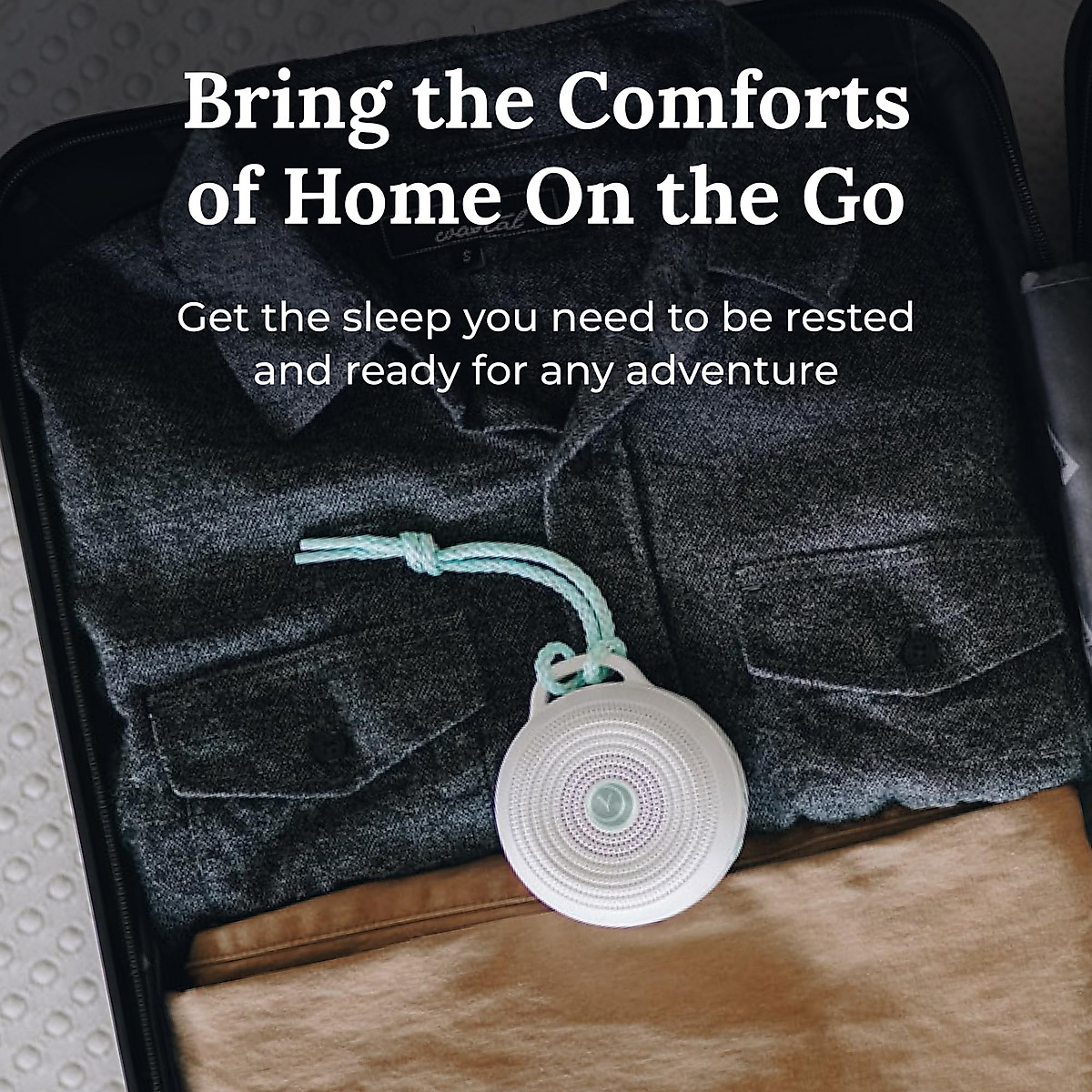 Yogasleep Rohm Portable White Noise Sound Machine, 3 Soothing Natural Sounds with Volume Control, Sleep Therapy For Adults, Kids & Baby, Noise Cancelling for Office Privacy & Meditation, Registry Gift