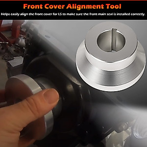 Front and Rear Cover Billet Alignment Tool & Oil Pan Alignment Tool Fits for LS Series Engines 4.8 5.3 5.7 6.0 LS1 LS2 LS3 LS6 L99 LS9 LSA LQ4