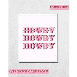 MINI ZOZI Preppy Room Decor Pink Posters 8"X10" UNFRAMED Aesthetic Trendy Stuff for Girls Dorms Room Wall Decoration Baddie Hot Paintings for Teens Cute Smiley Face xoxo Cheetah Howdy Bolt Pop Things