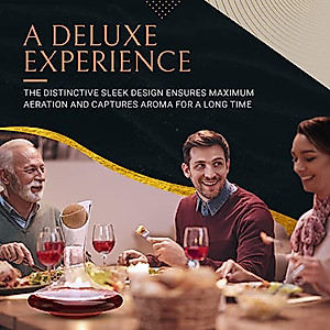 Le Portteus Wine Decanter With Stopper And Cleaning Beads, Hand Blown Glass, Crystal Decanter Wine Carafe And Aerator, Perfect Wine Gifts For Wine Lovers And Newlyweds