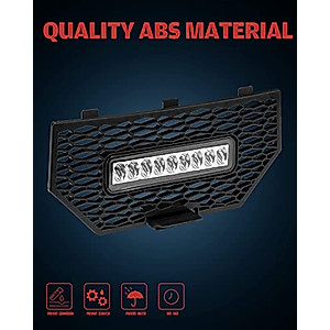 ATV Sportsman Front Mesh Grill With Light, A & UTV PRO Black Grille with LED Light Bar for 2017-2022 Polaris Sportsman XP 1000 SP 850 Accessories