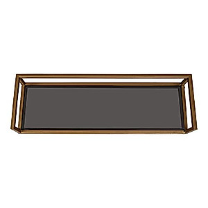 Kate and Laurel Blex Glam Wall Shelf, 24 x 8 x 3, Gold, Chic Floating Shelf for Wall Display and Storage