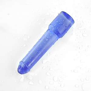 Shkanla 7.5 Inch Realist Dildo, Handheld Blue Jelly Dildo Anal Dildo for Woman Men Gay, Adult Sex Toy Soft Lifelike for Beginner