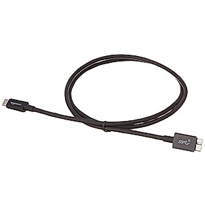 Amazon Basics USB-C to Micro USB 3.1 Gen 2 Fast Charging Cable, 10Gbps High-Speed, 3 Foot, Black