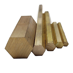 KOFSOL GZ Brass Hexagonal Bar, 1PCS Hex Hexagon Rod 100mm/150mm/200mm (Color : 8x100mm 1pc)