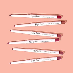 Belle Beauty by Kim Gravel Waterproof Gel Lip Liner - Cruelty Free Waterproof Lip Liner Pencil - Anti Feathering Moisturizing Formula (Brown Nude)