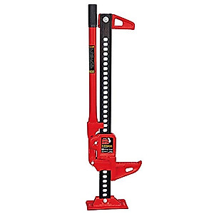 BIG RED TRA8335B Torin 33" Ratcheting Off Road Utility Farm Jack, 3 Ton (6,000 lb) Capacity, Red
