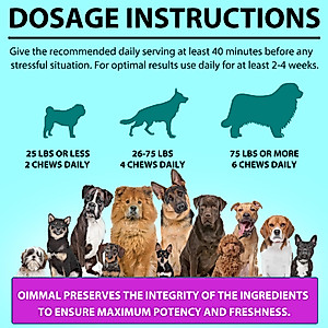 Hemp Calming Chews for Dogs 110 Count (8.54 oz), Beef Flavored Dog Calming Chews, Helps with Dog Anxiety, Separation, Barking, Stress Relief, Sleep Calming Aid, for All Breeds & Sizes