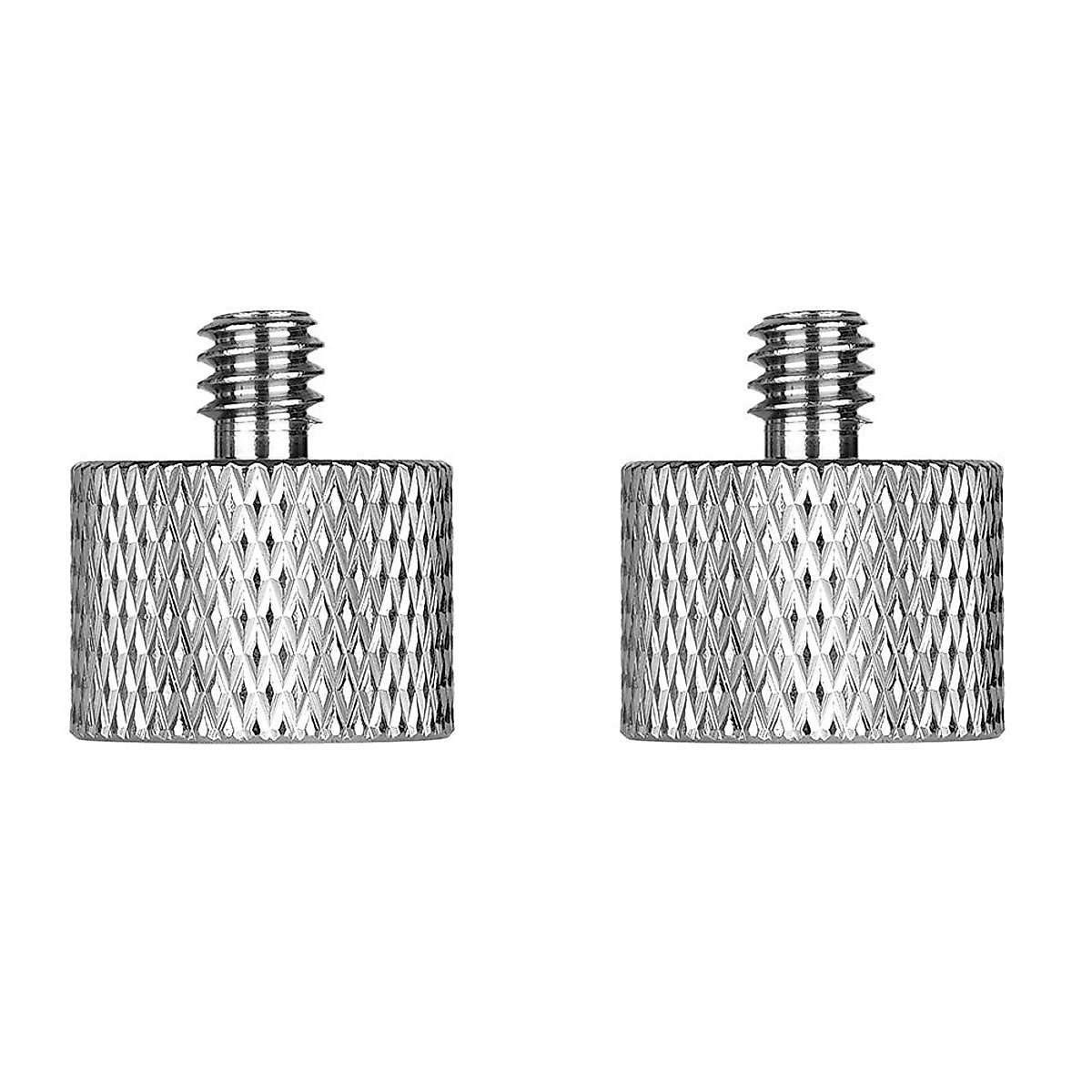Anwenk Mic Stand Adapter 5/8 to 1/4 Adapter Mic Thread Screw Adapter Microphone Stand Adapter to Tripod Adapter, 2 Pack