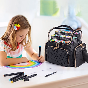 Uross Marker Organizer Case- Marker Storage Case Marker Box Case Marker Storage Marker Bag Pen Organizer Bag Case, Black