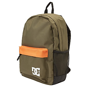 DC Shoes Backsider Seasonal 4, Men's Skate Lifestyle Backpack, Ivy Green Orange, One Size, Skate Lifestyle Backpack