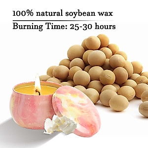 Scented Candles for Home, Women Gifts, 17.6 oz 4 Pack 120 Hours Burn, Premium Body Relax & Stress Relief Candles,Ideal Gifts for Birthday, Christmas, Thanksgiving, Mother's Day