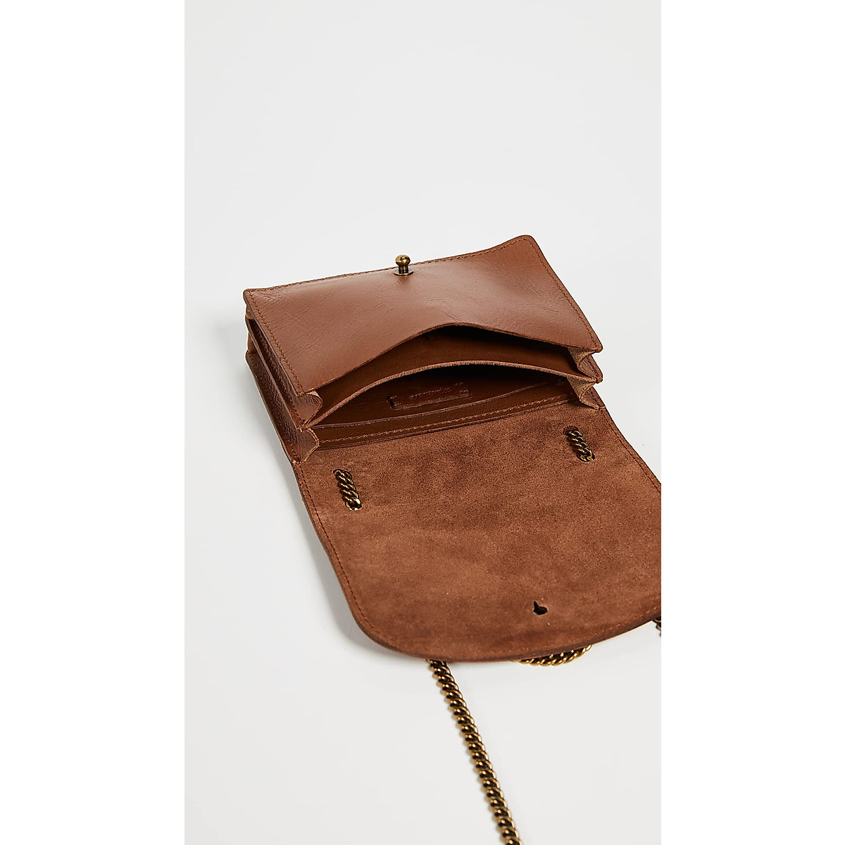 Madewell Women's The Chain Cross Body Bag, English Saddle, Tan, Brown, One Size