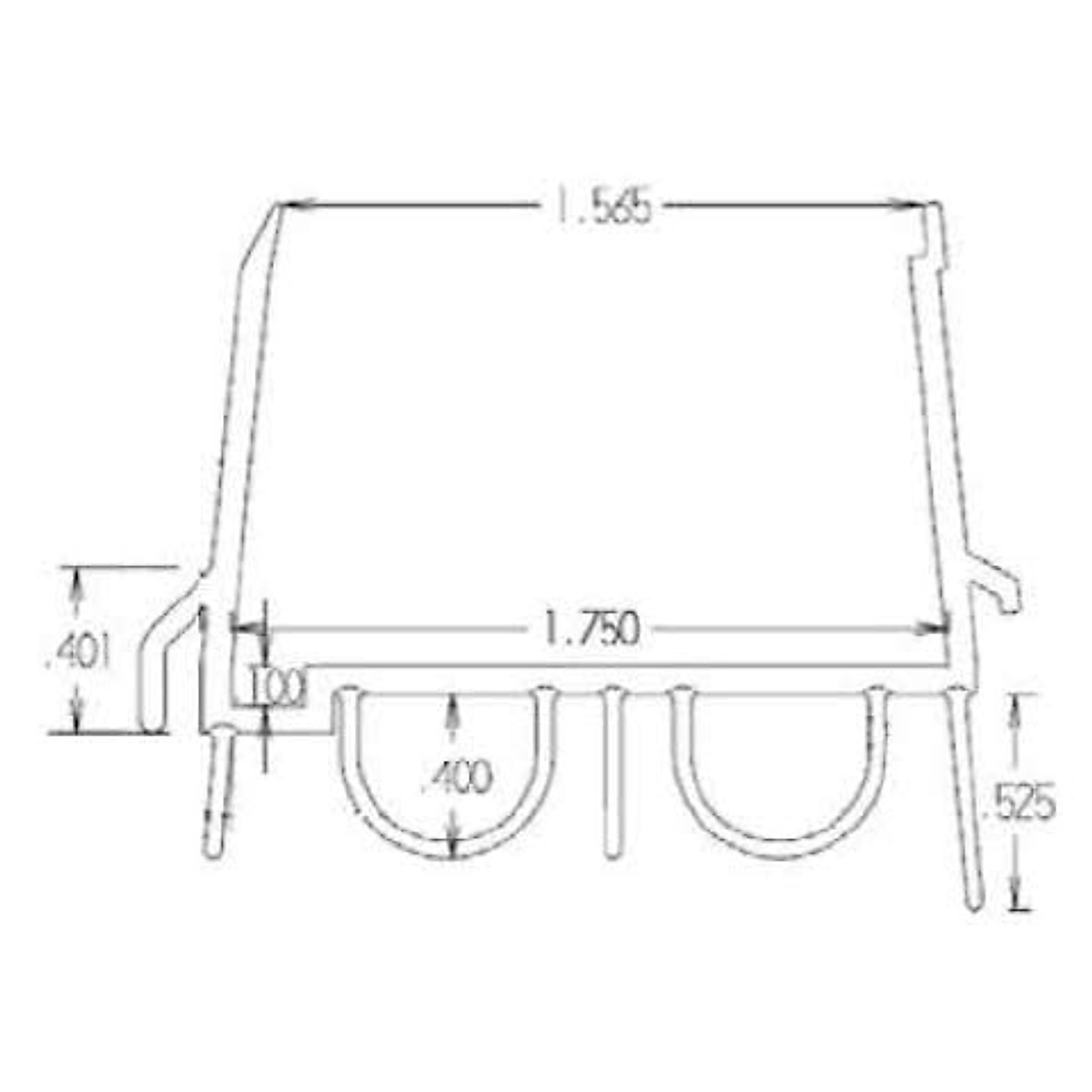 New: KS Hardware,Patent Pending, Adjustable Double Bubble Door Sweep, Draft Stopper, Under Door Seal for Exterior Doors, 1 3/4" x 36", White (36 inch)