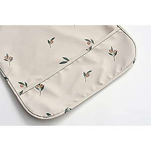 GZMM Waterproof Baby Bibs,Infant Toddler Extra Cover Feeding Bib With Food Catcher,Easy Clean & Washable