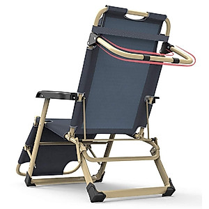 GeRRiT Home Chair Sun Lounger Recliner Chairs 600D Oxford Folding Lawn Lounge Chairs Garden Reclining Chair with Headrests for Outdoor Patio, Camping