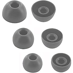 Zotech Replacement Silicone Earbuds Tips for Beats Studio Buds Ear Tips Replacement for Beats Studio Buds Earbuds 3 Pairs S/M/L (Carbon)