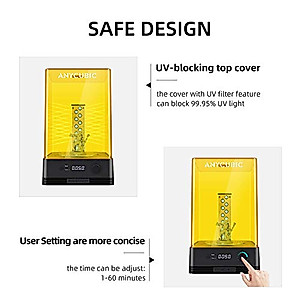 ANYCUBIC Resin 3D Printer Bundle, Photon D2 and Wash and Cure 2.0