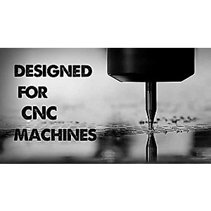 Amana Tool 51511-K Spektra Coated SC Spiral O Single Flute Plastic Cutting 1/8 D x 1/2 CH x 1/4 SHK x 2 Inch Long Down-Cut CNC Router Bit with Mirror Finish