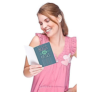 Thinking of You Hello Greeting Cards, Friendship Cards, 100-Pack, 4 x 6 inch, 6 Fun Modern Cover Designs, Blank Inside, by Better Office Products, Encouragement Appreciation Note Cards, with Envelopes