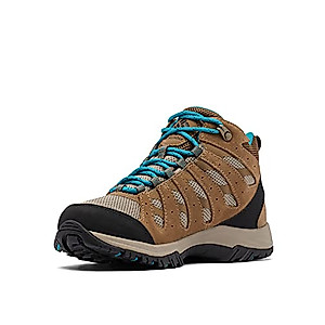 Columbia Women's Redmond III Mid Waterproof Walking Shoe Hiking, Khaki II/Sea Level, 10
