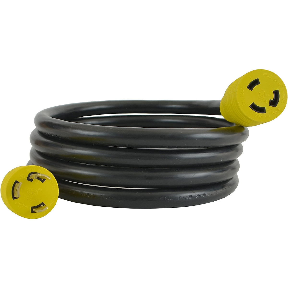 Conntek L630PR-010 30 Amp Locking Extension Cord, 250V Black