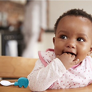 Kisangel 1 Set Training Fork and Spoon Silicone Utensil Rest Silicone Spoon and Fork Tableware for Kid Silicone Spoons and Forks Kids' Cutlery Stainless Steel Children's Fork Toddler Baby