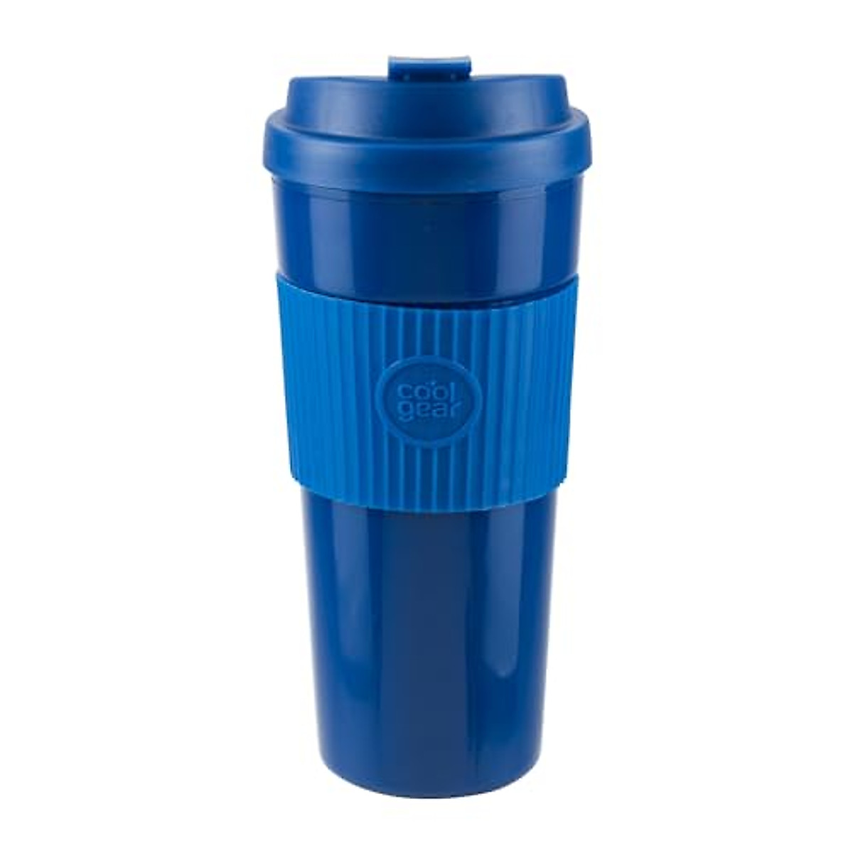 COOL GEAR 3-Pack Eco 2 Go Coffee Mug with Protective Removable Band | Dishwasher Safe, Spillproof, Double-Wall Insulated Travel Mug for Coffee, Tea, and More | Variety Pack