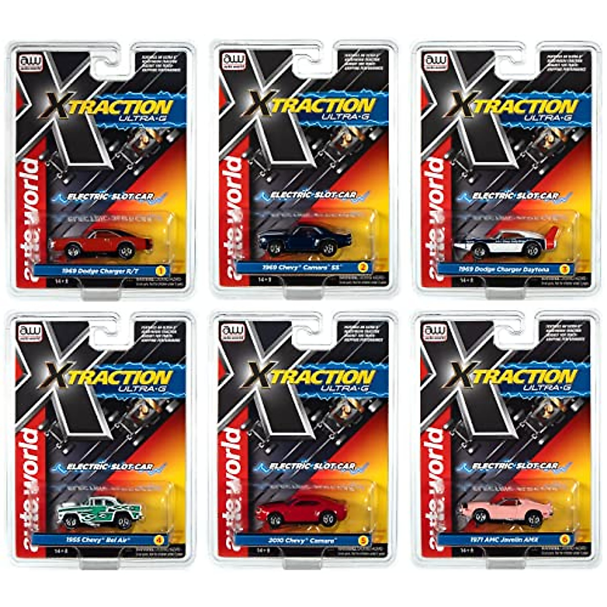 Auto World Xtraction R35 2010 Chevrolet Camaro Red HO Scale Slot Car