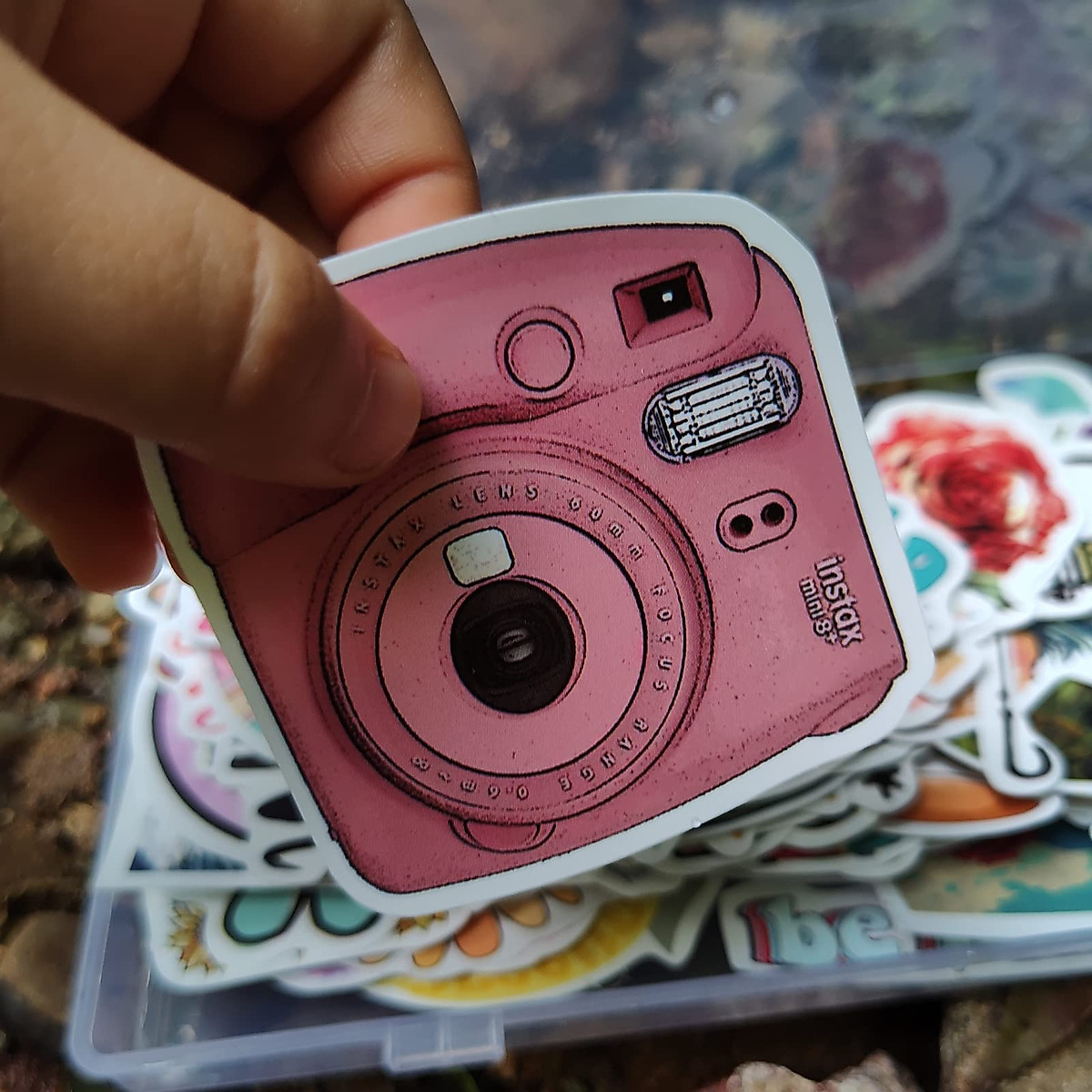 Tang Cai 100pcs Teens Kids Vsco Aesthetic Stickers, Cute Waterproof Vinyl Sticker for Hydroflask,Water Bottle,Car,Guitar,Skateboard