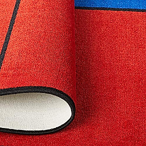 KidCarpet.com Blocks Seating Classroom Rug Multi with 24 Squares, 7'6" x 12' Rectangle