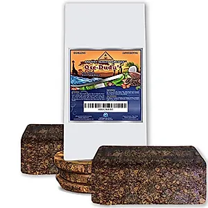 Organic, Anti-Bacterial, Anti-Fungal OSE-DUDU AFRICAN BLACK SOAP 2 LB (32 oz) BLOCK. Authentic, Handmade, Unscented Raw (GHANA)