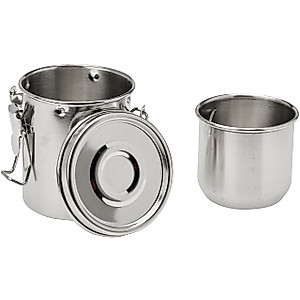 Guerrilla Painter Plein Air 10oz Stainless Steel Brush Washer with Removable Screen Insert