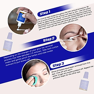 Eyelash Extension Remover and Lash Remover for Lash Extensions - Eyelash Glue Remover Dissolves Eyelash Extension Glue by Existing Beauty Lashes 15 ml